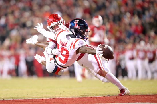 Dayton Wade 19 Ole Miss Receiver Editorial Stock Photo - Stock Image ...