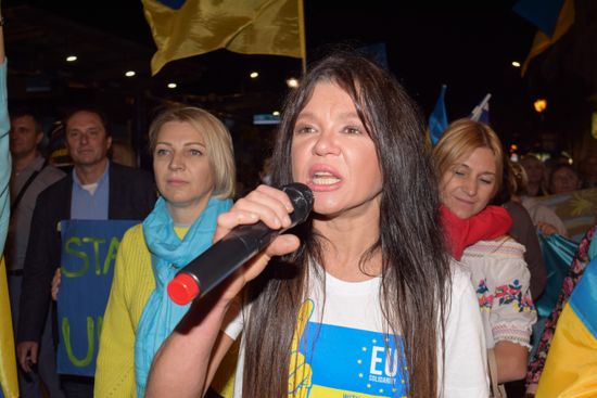Ukrainian Pop Singer Former Eurovision Song Editorial Stock Photo ...