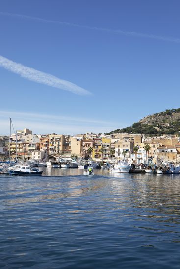 Fishing Boats Port Porticello Palermo Region Editorial Stock Photo ...