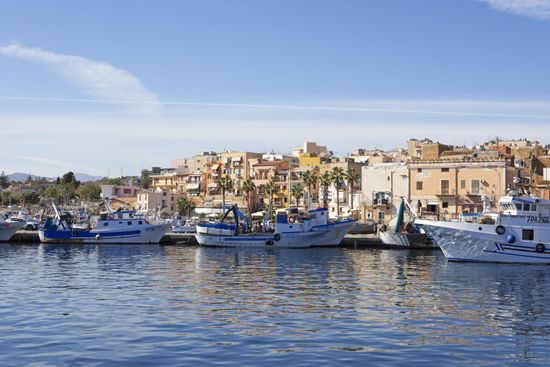 Fishing Boats Port Porticello Palermo Region Editorial Stock Photo ...