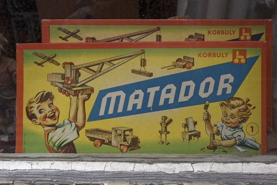 Old Matador Construction Set Packaging 1950s Editorial Stock Photo ...