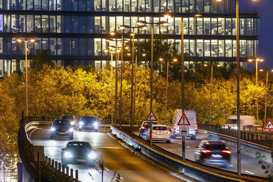 Rush Hour Closing Time Duesseldorf North Editorial Stock Photo - Stock ...