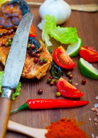 Wood Fired Hoven Cooked Chicken Breast Editorial Stock Photo - Stock ...