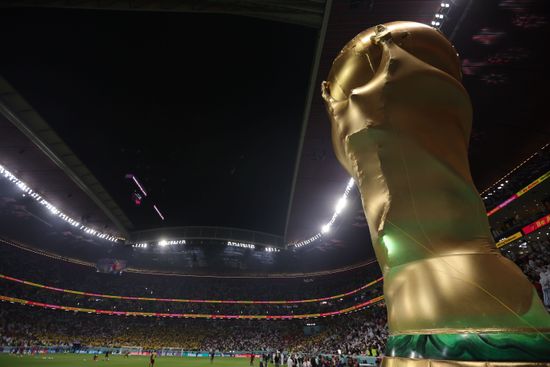 Giant Inflatable World Cup Trophy Prior Editorial Stock Photo - Stock ...