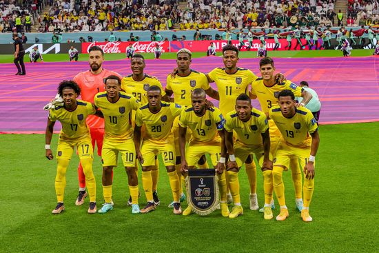 Ecuador Players Line During 2022 Fifa Editorial Stock Photo - Stock ...