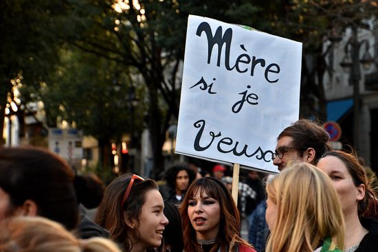 Protester Holds Placard During Demonstration Week Editorial Stock Photo ...