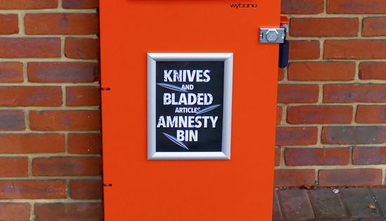Knife Amnesty Bin Outside Tesco Dedworth Editorial Stock Photo - Stock ...