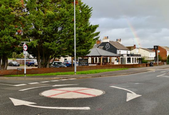 George Crosses Still Remain On Roundabouts Editorial Stock Photo ...