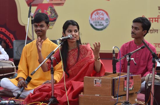 Maithili Thakur Trained Classical Singer Performing Editorial Stock ...