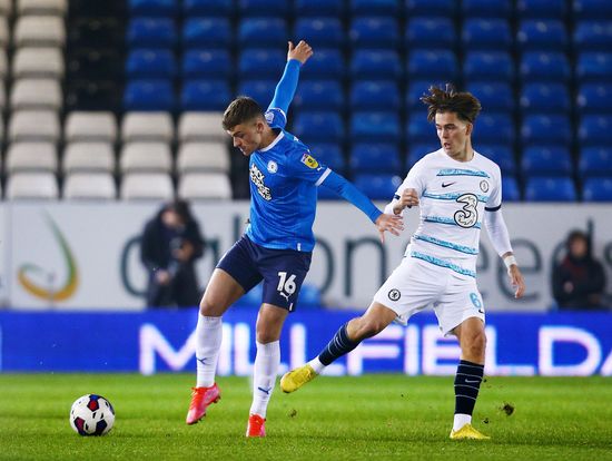 Harrison Burrows Peterborough United Leo Castledine Editorial Stock ...