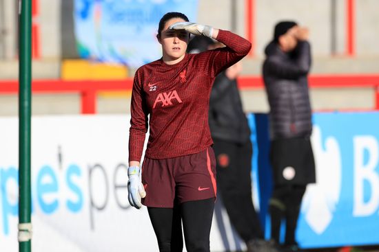 Faye Kirby Liverpool Women Warming Prior Editorial Stock Photo - Stock ...