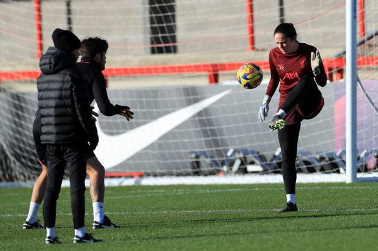 Faye Kirby Liverpool Women Warms Prior Editorial Stock Photo - Stock ...