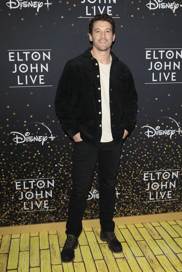 Miles Teller Poses Elton John Live Editorial Stock Photo - Stock Image ...