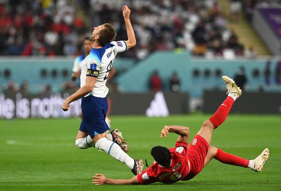 Harry Kane L England Fouled By Editorial Stock Photo - Stock Image ...