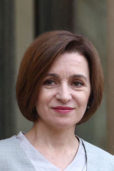 Moldovan President Maia Sandu Arrives Meeting Editorial Stock Photo ...