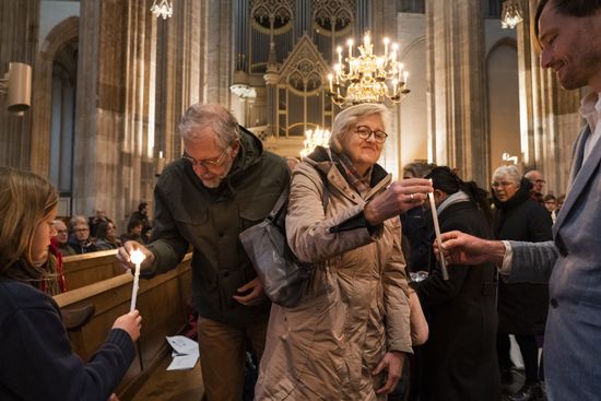 Churchgoers Come Together During Memorial Service Editorial Stock Photo ...