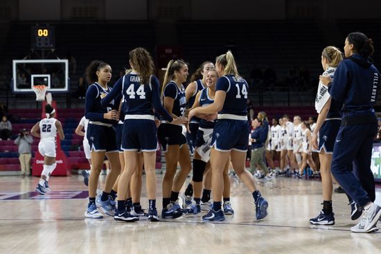 Villanova University Players Meet On Court Editorial Stock Photo ...