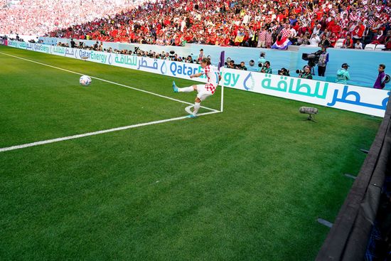 Luka Modric Croatia Shoots Corner Editorial Stock Photo - Stock Image ...