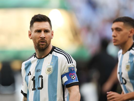 Lionel Messi Argentina Reacts During Group Editorial Stock Photo ...