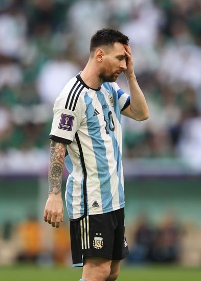 Lionel Messi Argentina Rubbing His Forehead Editorial Stock Photo ...