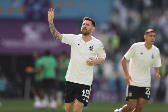 Lionel Messi Argentina Waving Crowd During Editorial Stock Photo ...
