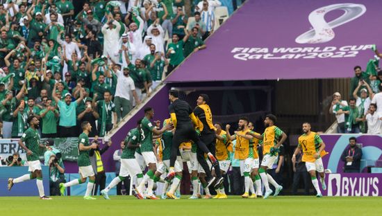 Team Arabia Celebration During World Cup Editorial Stock Photo - Stock ...