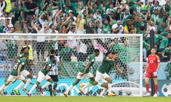 Team Arabia Celebrationration During World Cup Editorial Stock Photo ...
