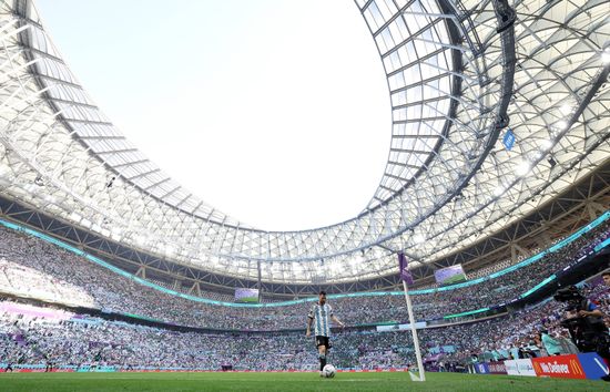 Lionel Messi Argentina Prepares Take Corner Editorial Stock Photo ...