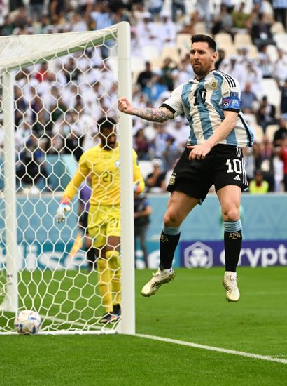 Lionel Messi Front Argentina Scored After Editorial Stock Photo - Stock ...