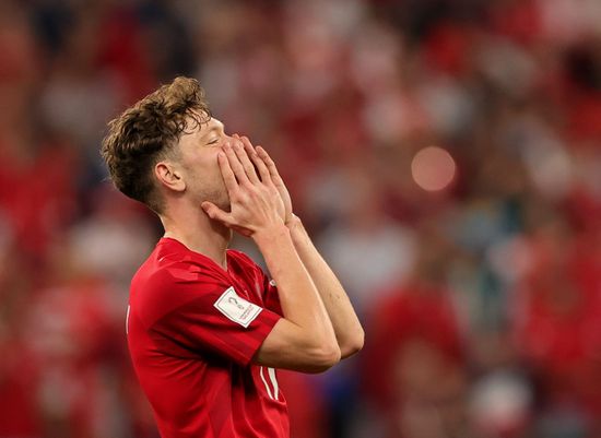 Starting Eleven Denmark Poses Prior Fifa Editorial Stock Photo - Stock ...
