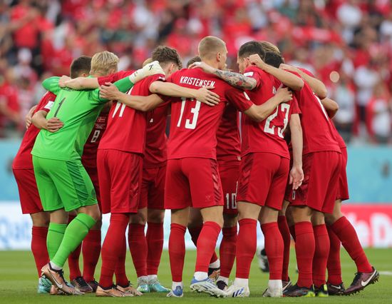 Starting Eleven Denmark Prepares Fifa World Editorial Stock Photo ...
