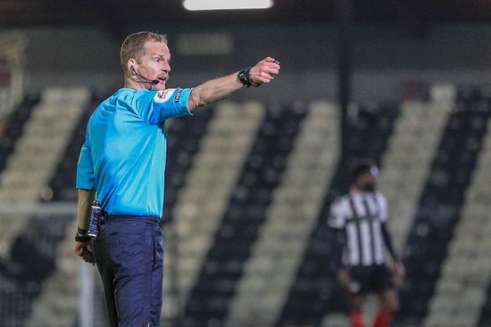Referee Martin Coy Gestures During Efl Editorial Stock Photo - Stock ...