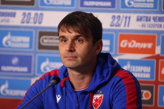 Milos Milojevic Head Coach Crvena Zvezda Editorial Stock Photo - Stock ...