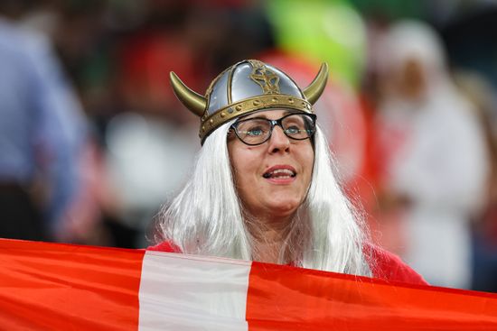 Danish Fans During Fifa World Cup Editorial Stock Photo - Stock Image ...
