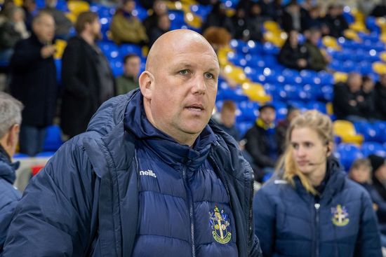 Sutton United Manager Matt Gray During Editorial Stock Photo - Stock ...