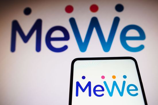 This Photo Illustration Mewe Logo Displayed Editorial Stock Photo ...