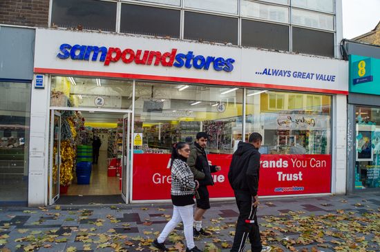 Sampoundstores Pound Shop Slough More More Editorial Stock Photo ...