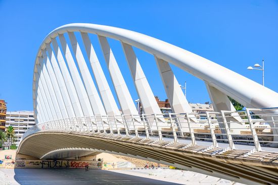 Pedestrian Walkway On Side Bridge Structure Editorial Stock Photo ...