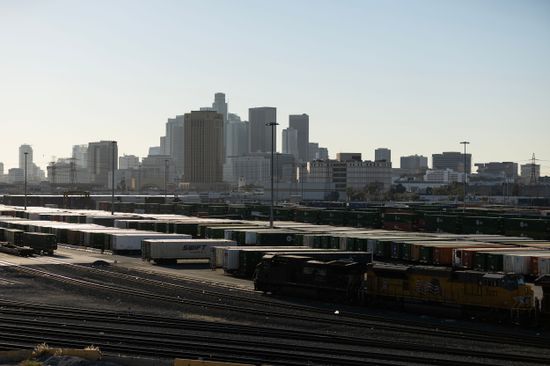 Containers Stored Stacked On Trains Rail Editorial Stock Photo - Stock ...