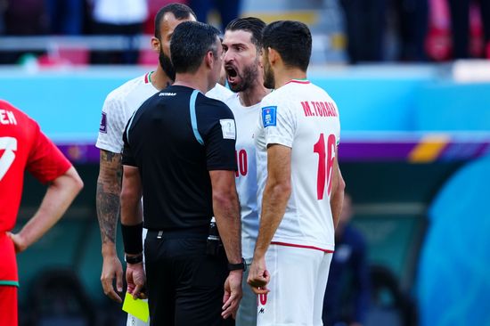 Iranian Players Surround Match Referee Mario Editorial Stock Photo ...