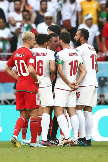 Iranian Players Surround Match Referee Mario Editorial Stock Photo ...