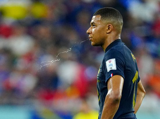 Kylian Mbappe France Spits During Game Editorial Stock Photo - Stock ...