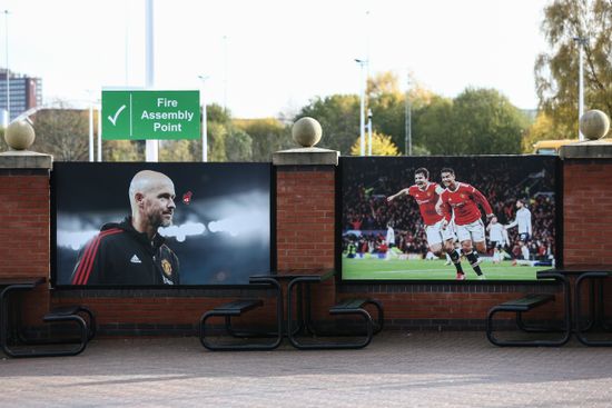Posters Manchester United Manager Erik Ten Editorial Stock Photo ...
