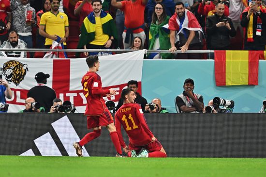 Ferran Torres R Celebrates Scoring 40 Editorial Stock Photo - Stock ...