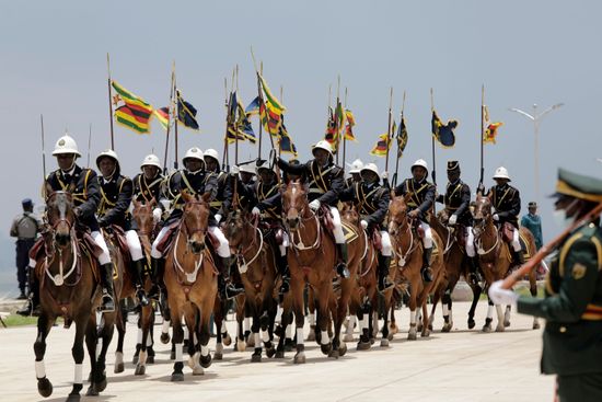 Officers Zimbabwe Republic Police Zrp Mounted Editorial Stock Photo ...