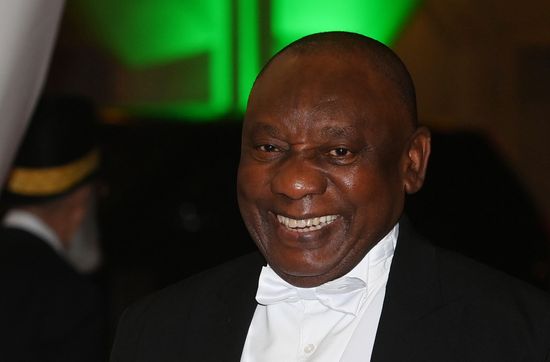 South African President Cyril Ramaphosa Smiles Editorial Stock Photo ...