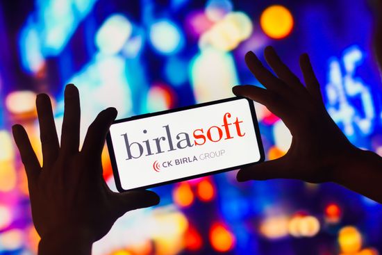 This Photo Illustration Birlasoft Logo Displayed Editorial Stock Photo ...