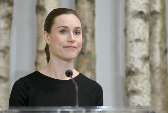 Prime Minister Finland Sanna Marin During Editorial Stock Photo - Stock ...