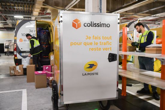 Colissimo Urban Logistics Space Louvre La Editorial Stock Photo - Stock ...
