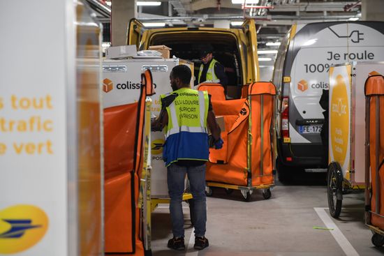 Colissimo Urban Logistics Space Louvre La Editorial Stock Photo - Stock ...